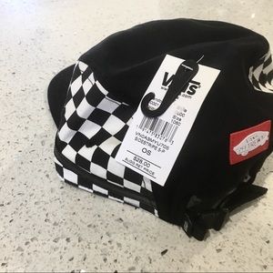 Vans | Accessories | Vans 5 Panel Side Stripe Checkerboard Cap Nwt ...